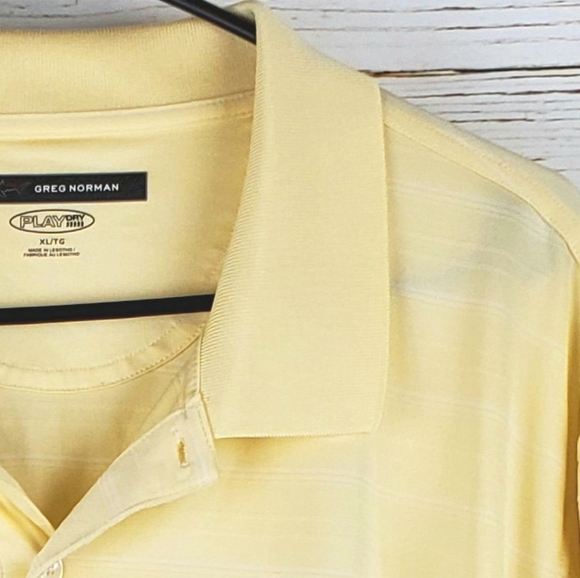 Greg Norman Collection | Shirts | Greg Norman Play Dri Light Yellow ...